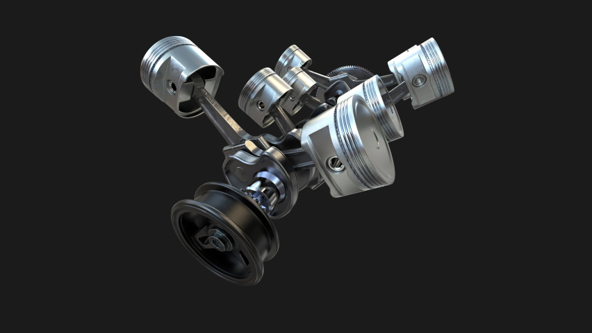 animation working v8 engine 3d render Stock Footage Video (100% Royalty ...