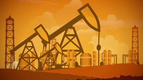 Drill Pump Petroleum Oil Industry Animation Stock Footage Video (100% ...
