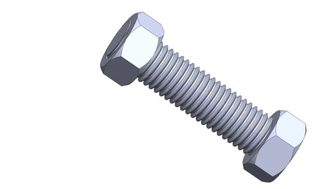Bolt Nut Animation Multipurpose Use Stock Footage Video (100% Royalty ...