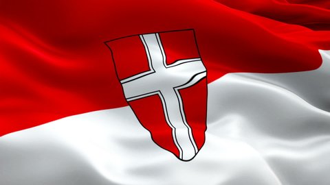 Vienna City Waving Flag National 3d Stock Footage Video (100% Royalty ...