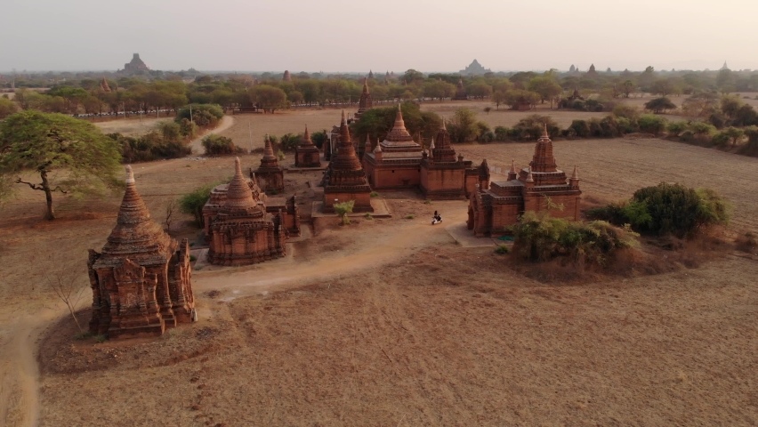 Drone camera bagan temples Stock Video Footage - 4K and HD Video Clips ...