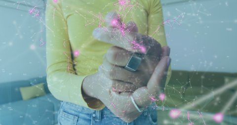 Animation Qr Code Woman Washing Hands Stock Footage Video (100% Royalty ...