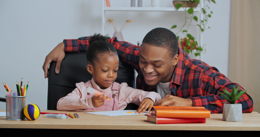 young afro father lonely dad teacher Stock Footage Video (100% Royalty ...