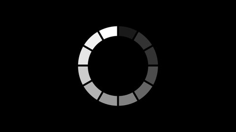 Loading Circle Animation On Black Transparent Arkivvideomateriale (100 ...