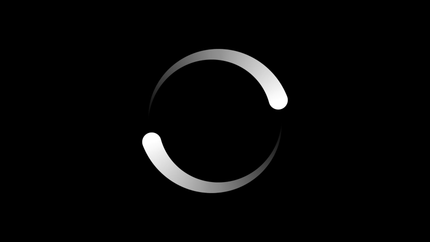 loading circle animation on black transparent Stock Footage Video (100% ...