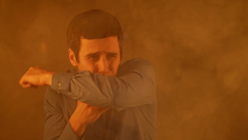 Choking on smoke Stock Video Footage - 4K and HD Video Clips | Shutterstock