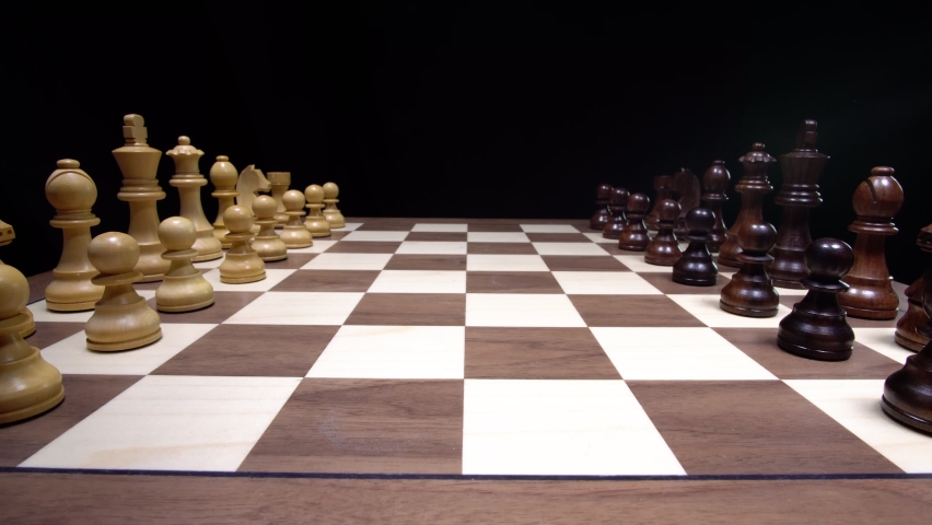 chess opening moves between black white Stock Footage Video (100% ...