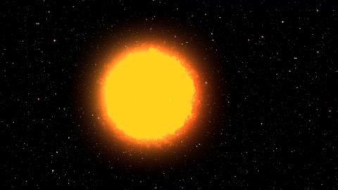 Sun Shining Sky Stars Night View Stock Footage Video (100% Royalty-free ...