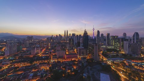 Time Lapse Kuala Lumpur City View Stock Footage Video (100% Royalty ...