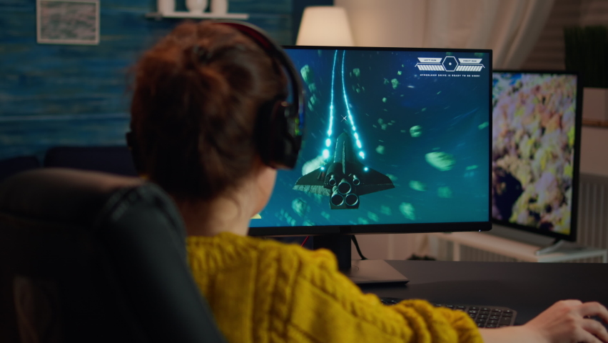 Pro Gamer Playing in the Stock Footage Video (100% Royalty-free ...