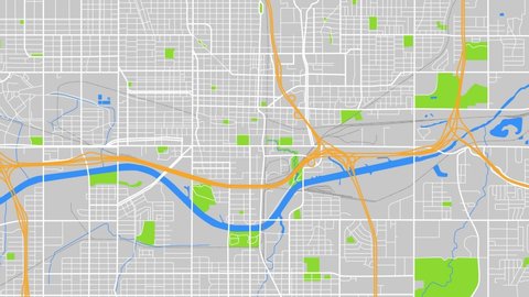 This Modern Map City Bricktown You Stock Footage Video (100% Royalty ...