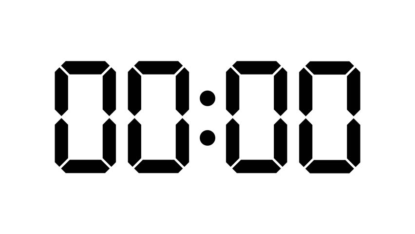 digital countdown 60 seconds complete sixtieths Stock Footage Video ...