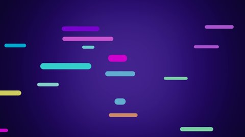 Seamless Loop 2d Animation Glowing Horizontal Stock Footage Video (100% ...