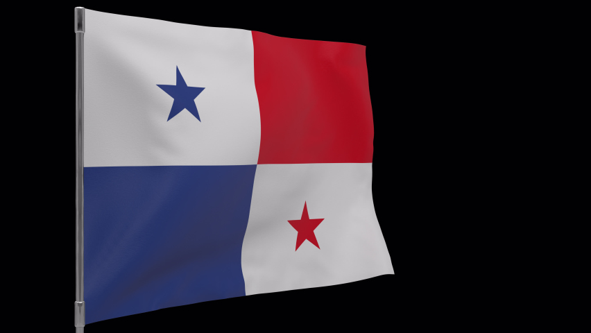 panama waving flag seamless loop animation: วิดีโอสต็อก (ปลอดค่า ...