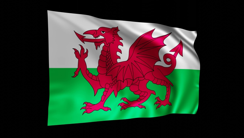 The Flag of Wales Animation, Stock Footage Video (100% Royalty-free ...