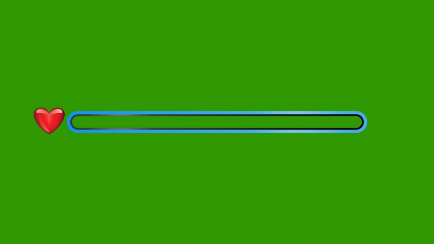 love heart loading bar animation on Stock Footage Video (100% Royalty ...