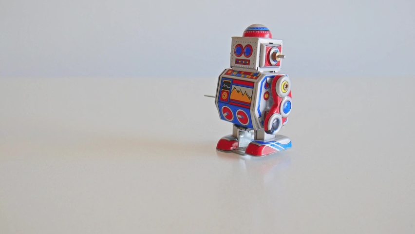 simple toy robot walk one place Stock Footage Video (100% Royalty-free ...