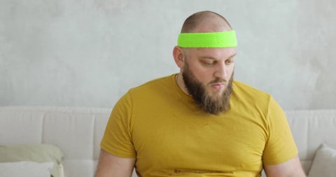 Fat man front view Stock Video Footage - 4K and HD Video Clips ...