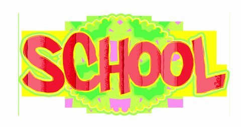 Simple Sign That Says School On Stock Footage Video (100% Royalty-free ...