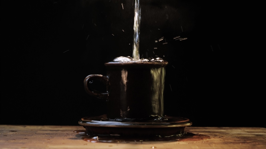 Cup overflowing water Stock Video Footage - 4K and HD Video Clips ...