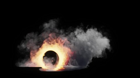 Car Wheel On Fire Seamless Loop Stock Footage Video (100% Royalty-free ...