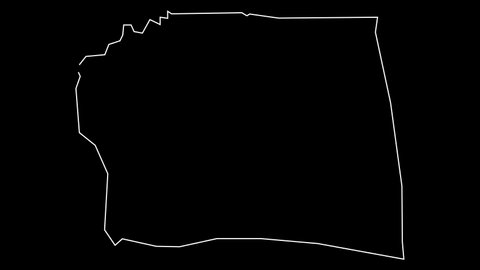 Cairo Egypt Governorate Map Outline Animation Stock Footage Video (100% ...