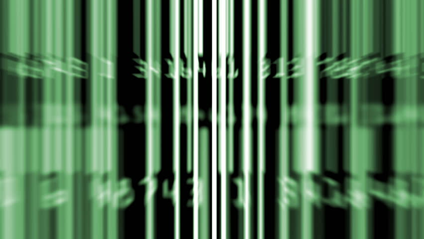 Glowing Green Barcode Lines with Stock Footage Video (100% Royalty-free ...