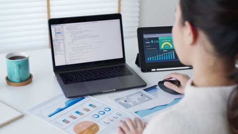 Young Asian Graphic Designer Working On Stock Photo 669868303 ...