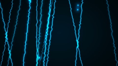 Blue Electric Current Flow Abstract Neon Stock Footage Video (100% ...