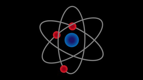 Atom Scientific Poster Atomic Structure Nucleus Stock Vector (Royalty ...