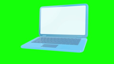 Green Screen Icons Laptop Animation Stock Footage Video (100% Royalty ...