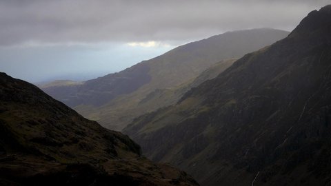 View Miners Path Snowdon Snowdonia National Stock Footage Video (100% ...
