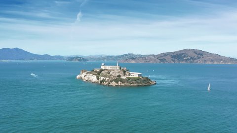 Prison On Cliff Island Middle Bay Stock Footage Video (100% Royalty ...