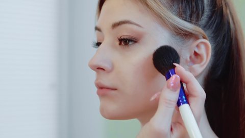 young woman taking shower douche slow Stock Footage Video (100% Royalty ...