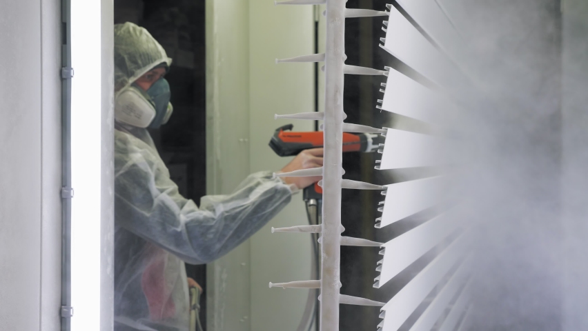 223 Powder coating line Stock Video Footage - 4K and HD Video Clips ...