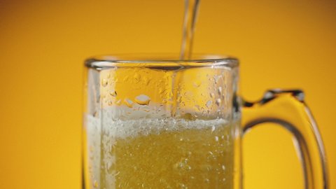 Jet Beer Poured Into Wet Beer Stock Footage Video (100% Royalty-free ...