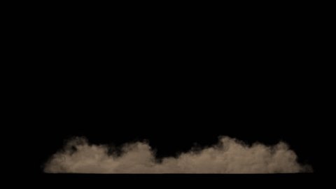 Dust Wave 3d Animation Simulates Front Stock Footage Video (100% ...