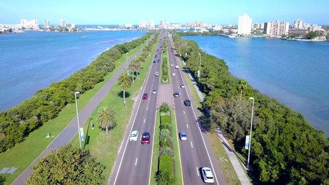 Beach Road Aerial View On Ocean Stock Photo 1926386153 | Shutterstock