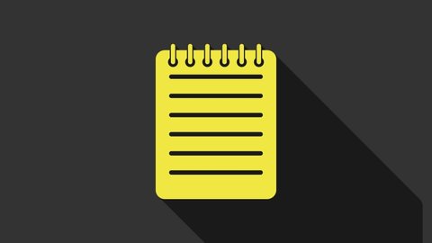 Yellow Pencil Notepad Icon Vector Illustration Stock Vector (Royalty ...