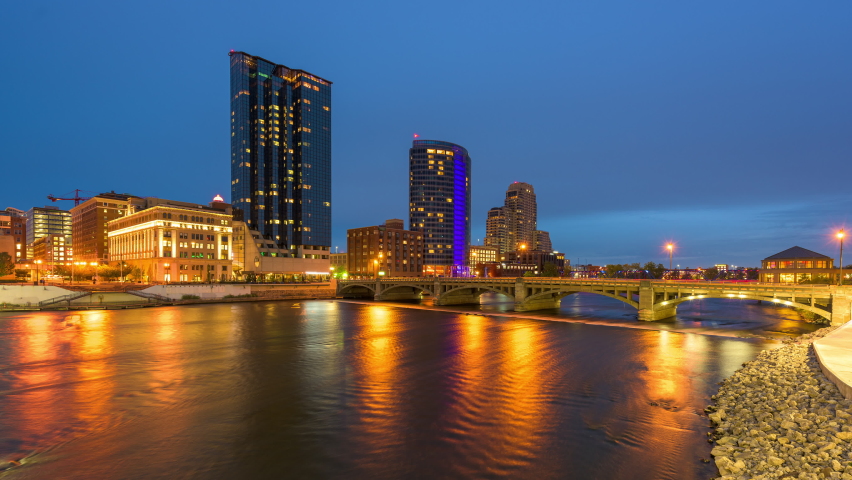 Grand Rapids Skyline Stock Video Footage - 4K and HD Video Clips ...