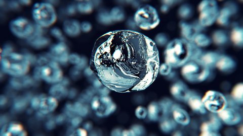 Water Drops Jumping Slow Motion 4k Stock Footage Video (100% Royalty ...