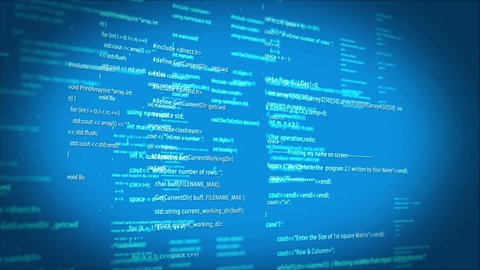 Computer Network Code Programming Language Screen Stock Footage Video ...
