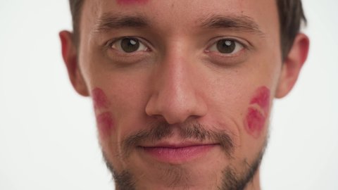 Cute Young Casanova Boy Beard Moustache Stock Footage Video (100% ...