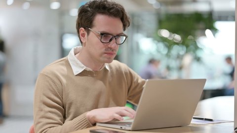 Young Male Designer Showing No Sign Stock Footage Video (100% Royalty ...