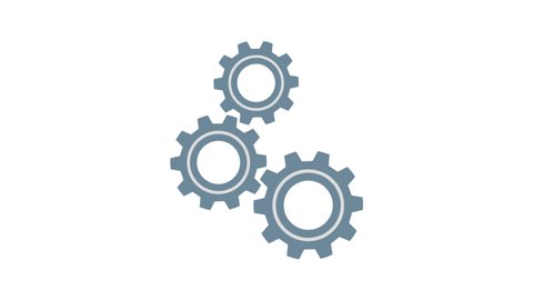Animated Mechanism 3 Rotating Gears Different Stock Footage Video (100% ...