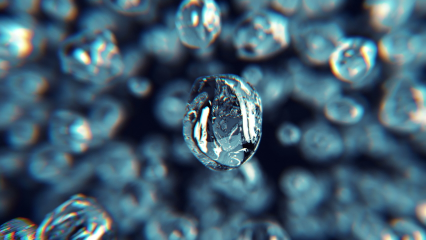 Water Drops Jumping in Slow Stock Footage Video (100% Royalty-free ...