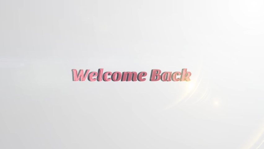 Welcome Back Animated Picture On Stock Footage Video (100% Royalty-free ...