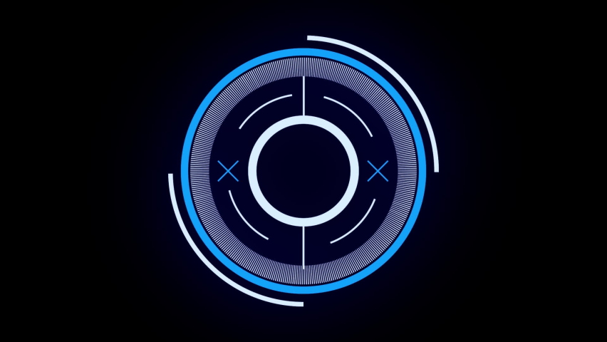 Animation Circular Scope Scanning 3d Shape: video stock (100% royalty free) 1068471983 ...
