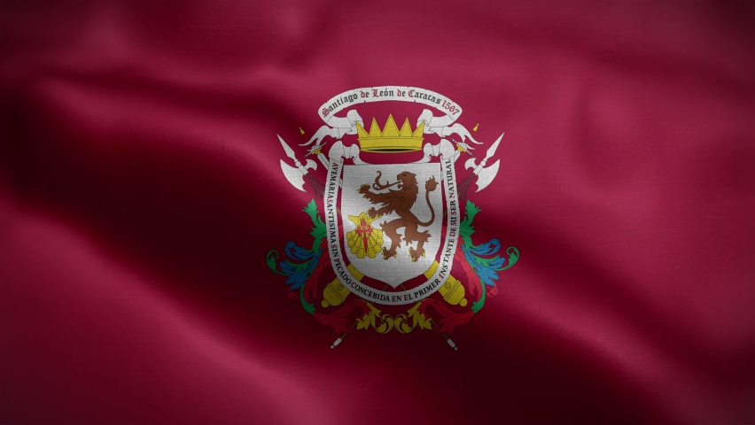 caracas venezuela flag loop background 4k Stock Footage Video (100% ...