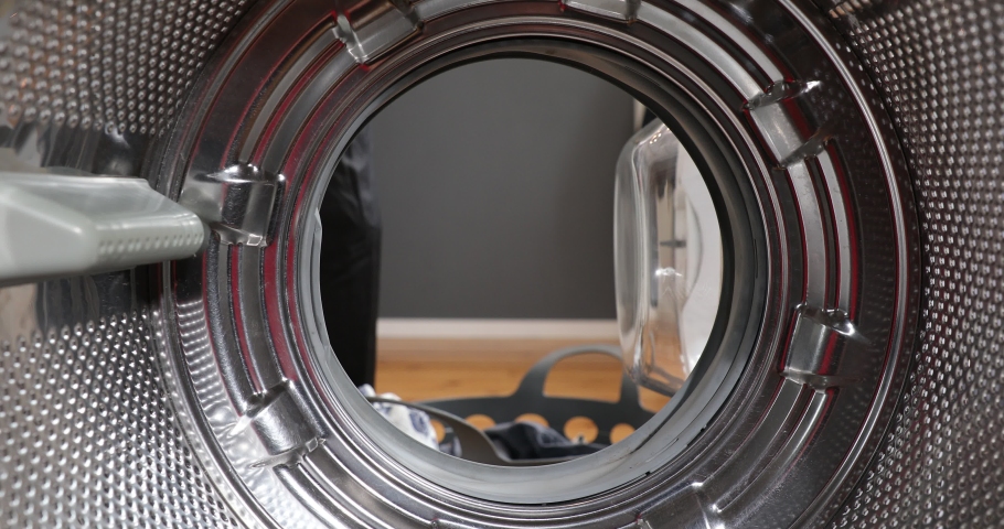 view looking inside washing machine businessman's Stock Footage Video ...
